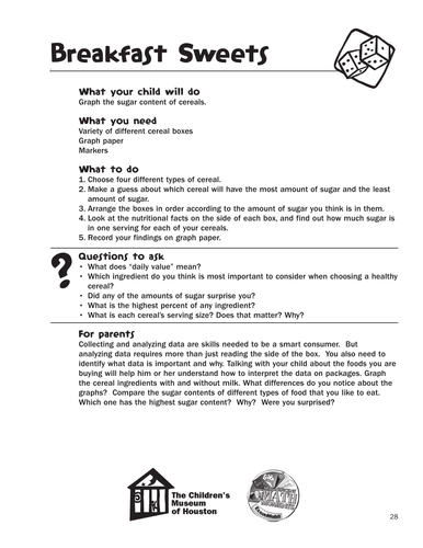 Breakfast Sweets | Teaching Resources