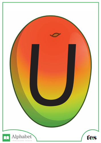 The Letter U - Fruit Theme | Teaching Resources