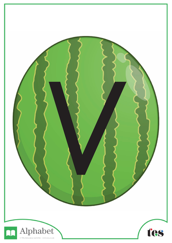 The Letter V - Fruit Theme | Teaching Resources