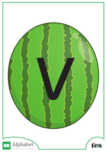The Letter V - Fruit Theme | Teaching Resources
