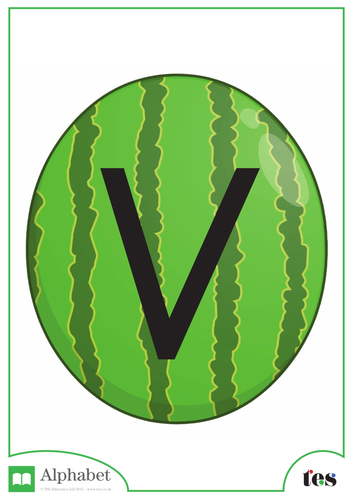 The Letter V - Fruit Theme | Teaching Resources