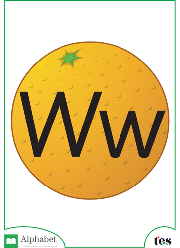 The Letter W - Fruit Theme | Teaching Resources