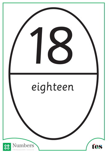 Rugby Ball Numbers – 16-20 | Teaching Resources