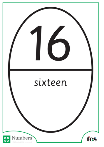 Rugby Ball Numbers – 16-20 | Teaching Resources