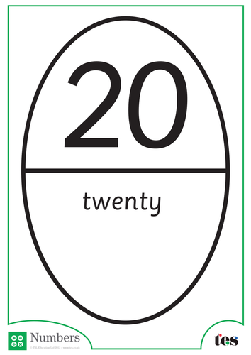 Rugby Ball Numbers – 16-20 | Teaching Resources