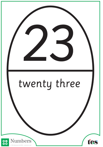 Rugby Ball Numbers – 21-25 | Teaching Resources