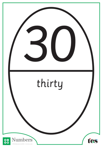 Rugby Ball Numbers – 26-30 | Teaching Resources