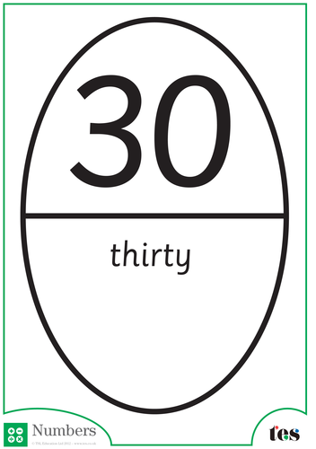 Rugby Ball Numbers – 26-30 | Teaching Resources