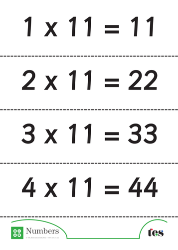 eleven-times-table-flash-cards-with-answers-teaching-resources