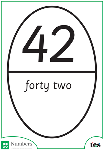 Rugby Ball Numbers – 41-45 | Teaching Resources