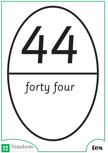 Rugby Ball Numbers – 41-45 | Teaching Resources