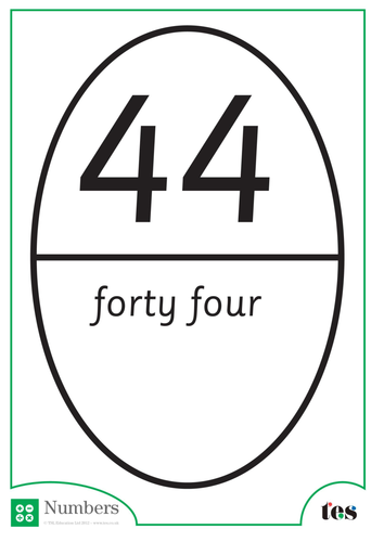 Rugby Ball Numbers – 41-45 | Teaching Resources