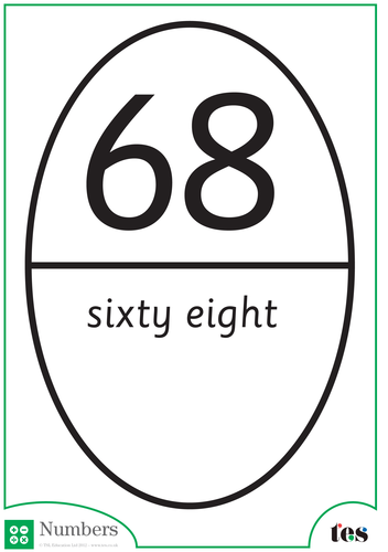 Rugby Ball Numbers – 66-70 | Teaching Resources