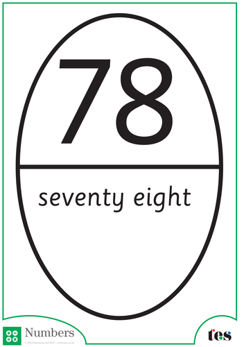 Rugby Ball Numbers – 76-80 | Teaching Resources
