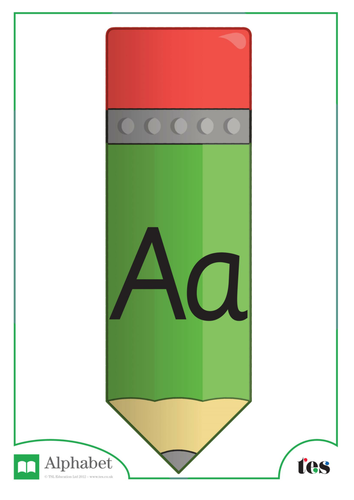 The Letter A - Pencil Theme | Teaching Resources