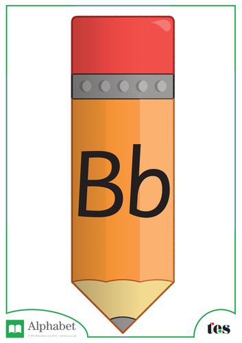 The Letter B - Pencil Theme | Teaching Resources