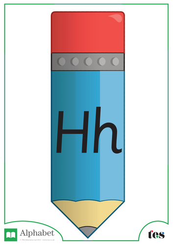 The Letter H - Pencil Theme | Teaching Resources