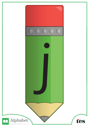 The Letter J - Pencil Theme | Teaching Resources