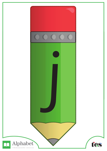 The Letter J - Pencil Theme | Teaching Resources