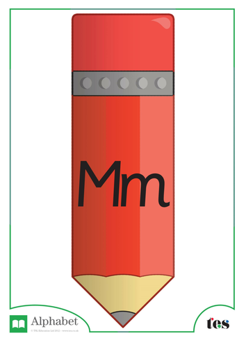 The Letter M - Pencil Theme | Teaching Resources