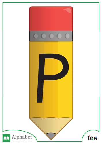 The Letter P - Pencil Theme | Teaching Resources