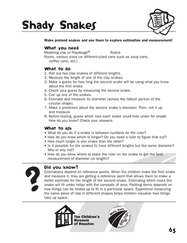 Shady Snakes | Teaching Resources