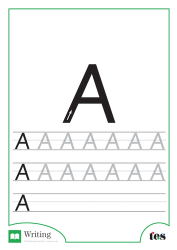 Letter Formation – The Letter A | Teaching Resources