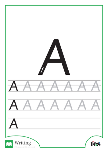 Letter Formation – The Letter A | Teaching Resources