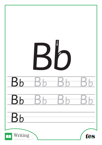 Letter Formation – The Letter B | Teaching Resources