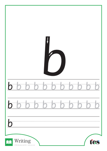 Letter Formation – The Letter B | Teaching Resources