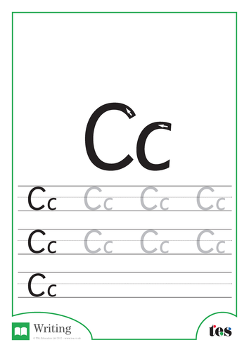 Letter Formation – The Letter C | Teaching Resources