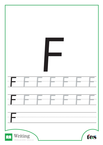 Letter Formation – The Letter F | Teaching Resources