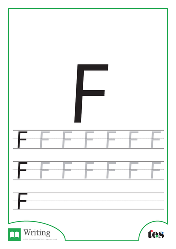 Letter Formation – The Letter F | Teaching Resources