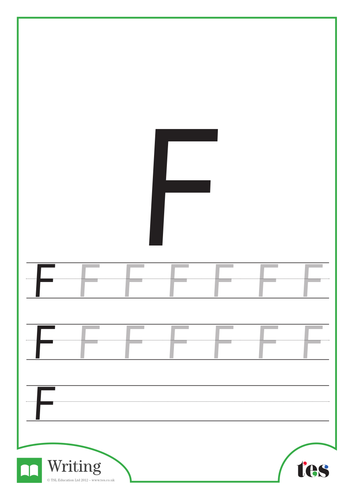 Letter Formation – The Letter F | Teaching Resources
