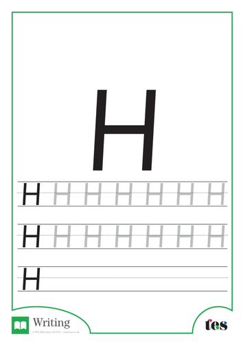 Letter Formation – The Letter H | Teaching Resources