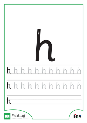 Letter Formation – The Letter H | Teaching Resources