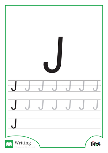 Letter Formation – The Letter J | Teaching Resources
