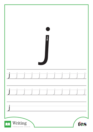 Letter Formation – The Letter J | Teaching Resources
