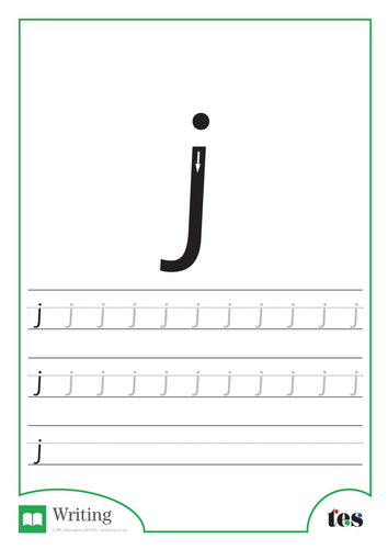 Letter Formation – The Letter J | Teaching Resources