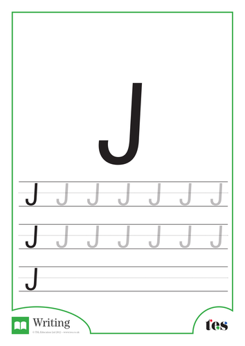 Letter Formation – The Letter J | Teaching Resources