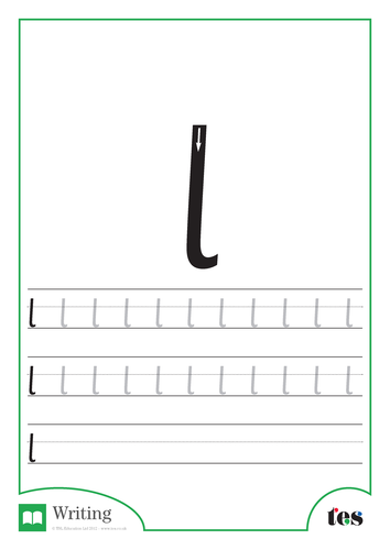 Letter Formation – The Letter L | Teaching Resources