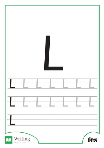 Letter Formation – The Letter L | Teaching Resources