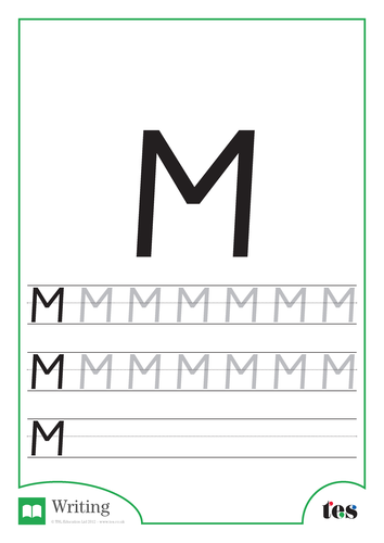 Letter Formation – The Letter M | Teaching Resources