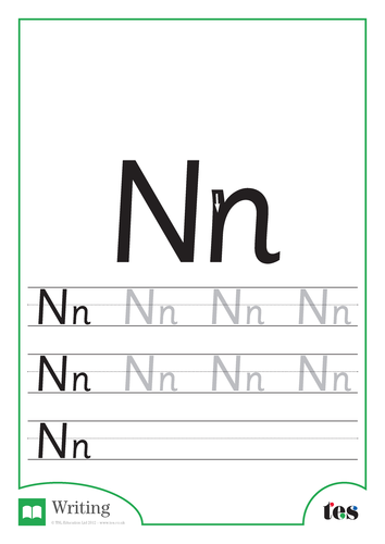 Letter Formation – The Letter N | Teaching Resources