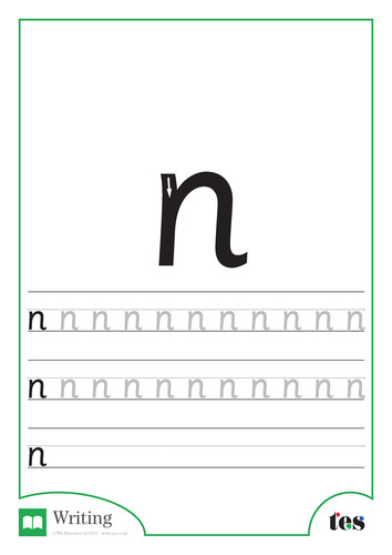 Letter Formation – The Letter N | Teaching Resources