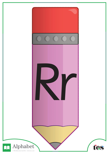The Letter R - Pencil Theme | Teaching Resources