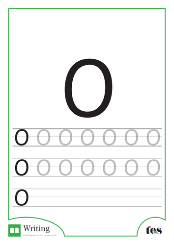 Letter Formation – The Letter O | Teaching Resources