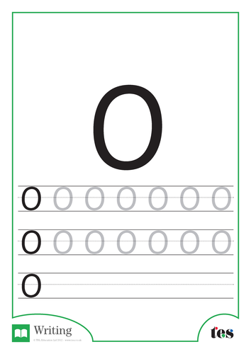 Letter Formation – The Letter O | Teaching Resources