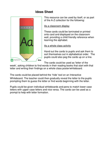 The Letter U - Pencil Theme | Teaching Resources