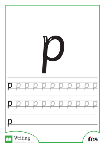 Letter Formation – The Letter P | Teaching Resources